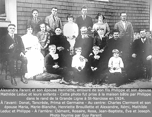 1924 - Famille de Alexandre Parent et Henriette